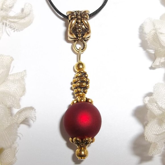 wvluckygirl | Jewelry | Red Necklace Necklace Red And Gold Necklace ...